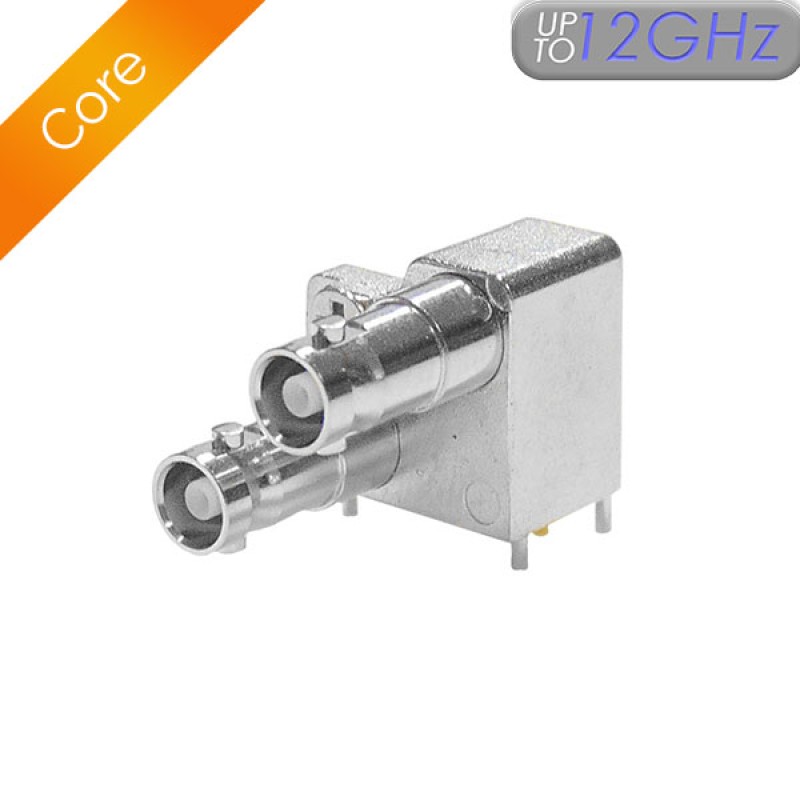 12GHz Dual Port Right Angled Micro BNC from Cambridge Electronics
